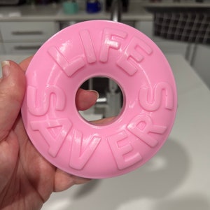 Princess Pink Giant Life Savers Candy Wall Hanging, 3D Pop Resin Art ...