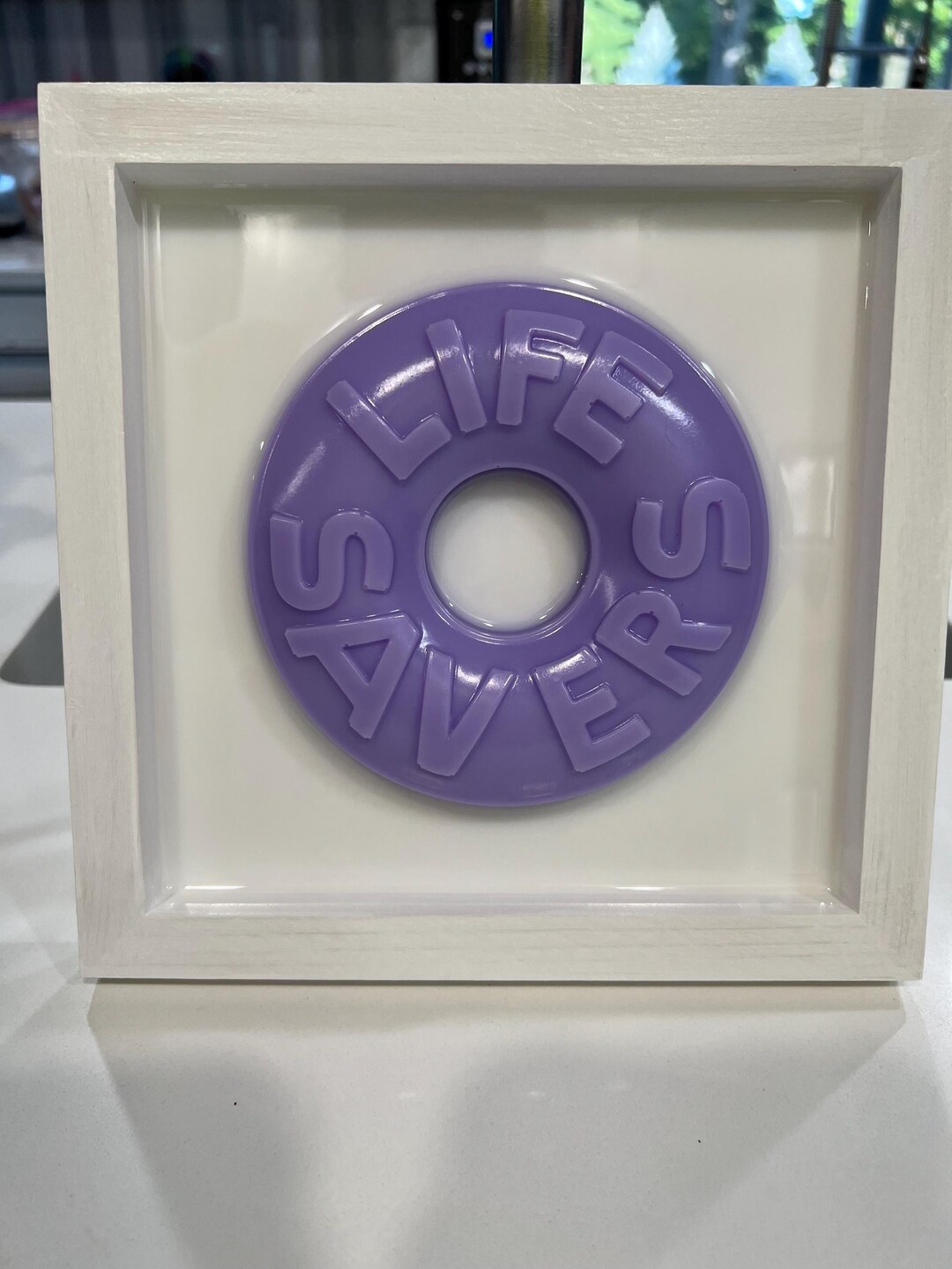 Giant Life Savers Candy Wall Art, Lavender Purple, 3D Pop Art, Neon ...