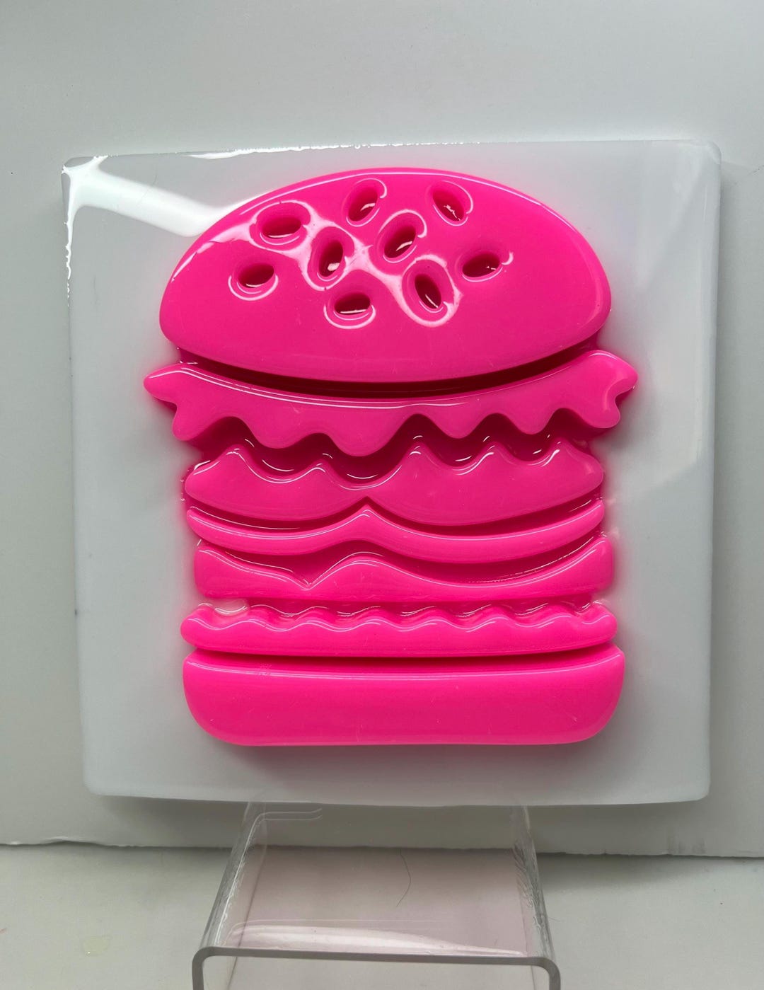 Giant Pink Cheeseburger Wall Hanging: Colorful Pop Art Decor, Large ...