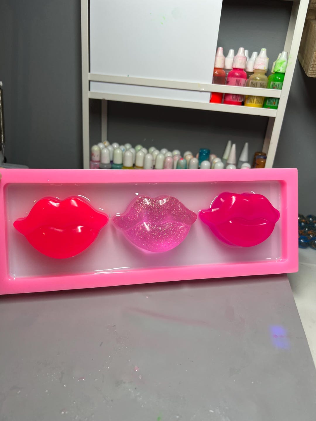 Pink Resin Lips, 3D Pop Art Wall Art, Candy Art, Wall Hanging - Etsy