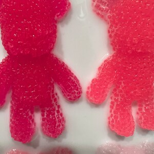 Giant Gummy Bear Wall Art, Barbie Pink, 3D Pop Art, Neon Resin Art ...