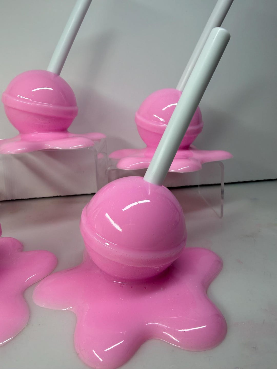 Melting Lollipop Extra Large Pop Art Decor Demure Princess Pink, Resin ...