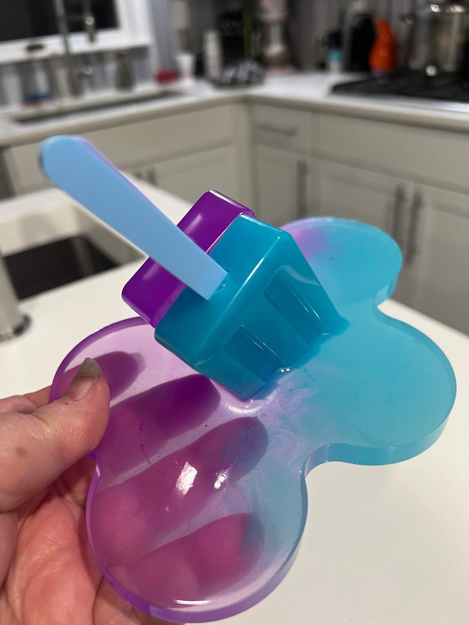 Large Melting Double Popsicle Ring Holder, Neon Pop Art Decor, Resin ...