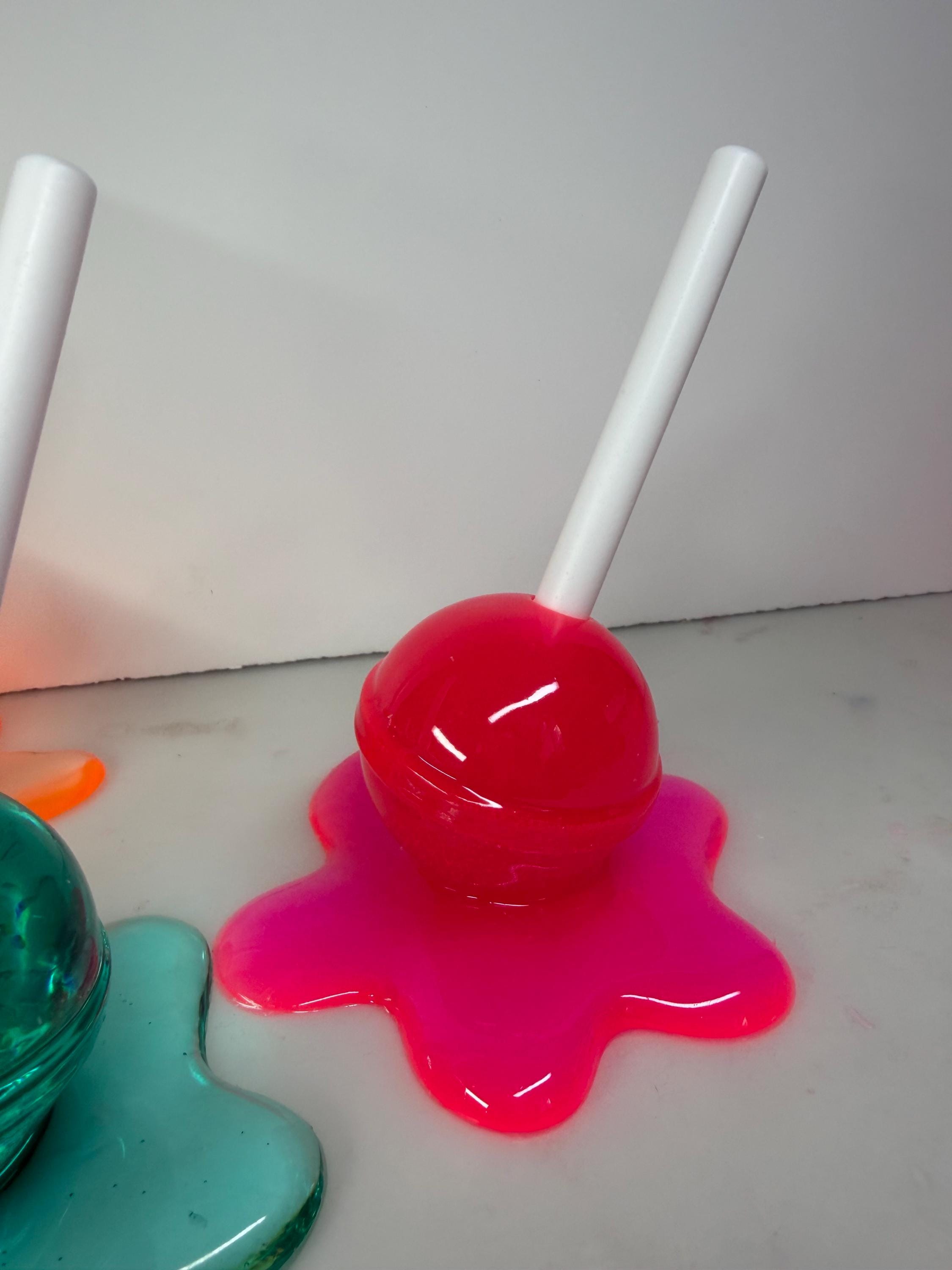 Melting Lollipop Extra Large Pop Art Decor Orange Pink Blue-green ...