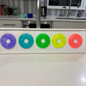 Neon Rainbow Resin Gummy Life Savers, 3D Pop Art Wall Art, Nursery Room ...