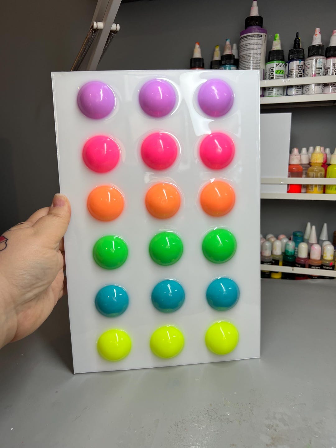Neon Pastel Gumballs Painting, 3D Pop Art Wall Art, Nursery Room Decor ...