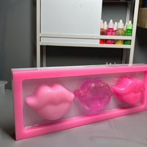 Pink Resin Lips, 3D Pop Art Wall Art, Candy Art, Wall Hanging - Etsy