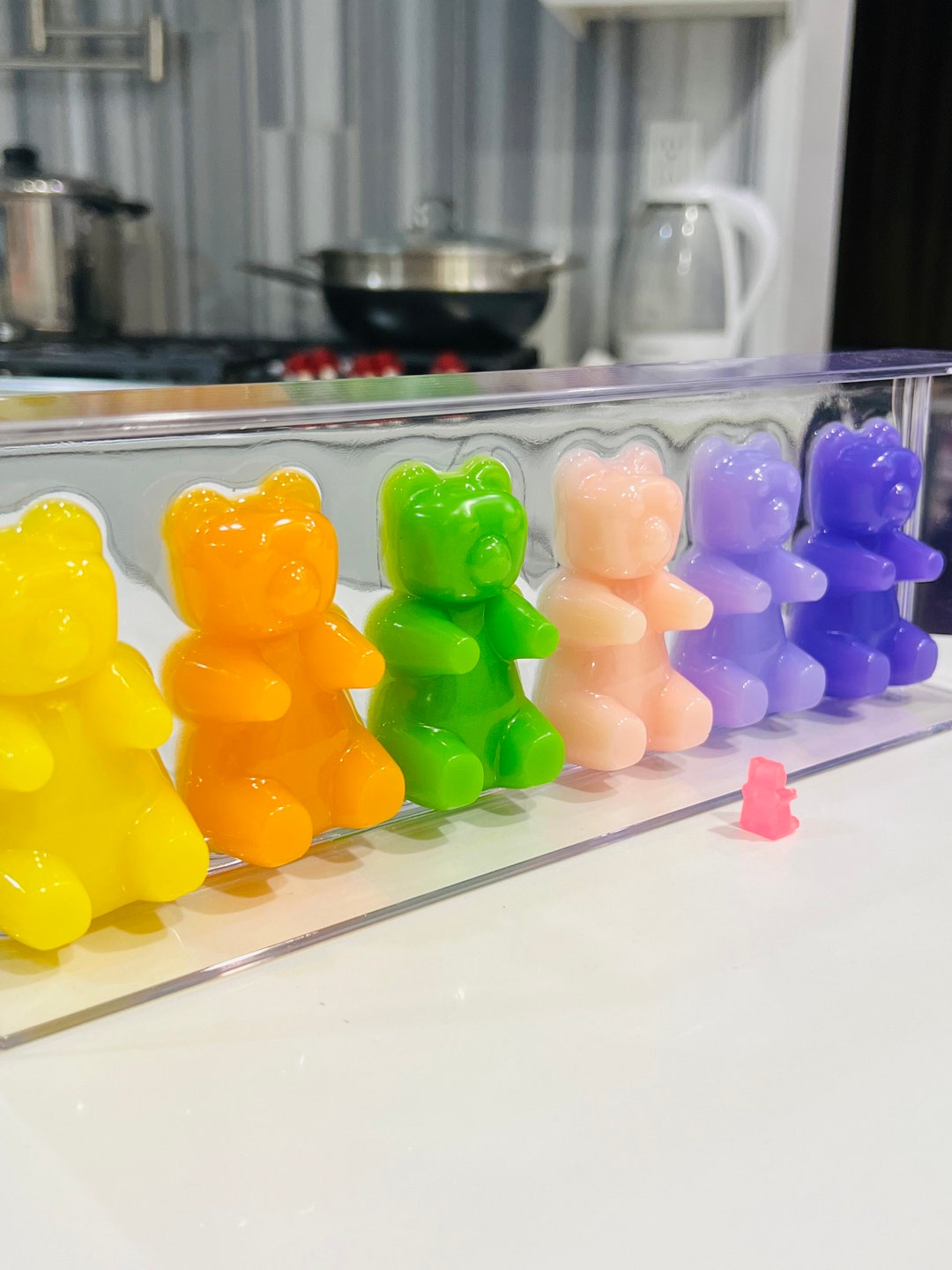 Zen Vibes Extra Large Gummy Bear Pop Art Rainbow Colors 3D - Etsy