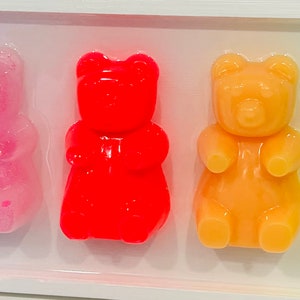 Extra Large Rainbow Resin Gummy Bears, 3D Pop Art Wall Art, Nursery ...