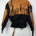 Vintage Fringe Jacket Cowboy Western Real Leather Suede Long Fringes ...