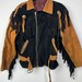 Vintage Fringe Jacket Cowboy Western Real Leather Suede Long Fringes ...