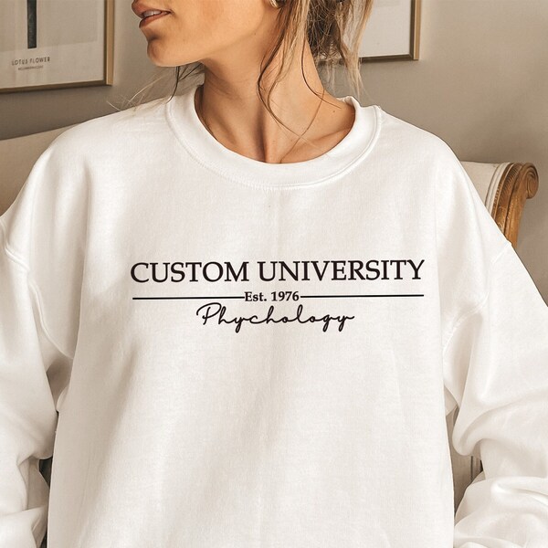 Custom College Sweatshirt - Etsy