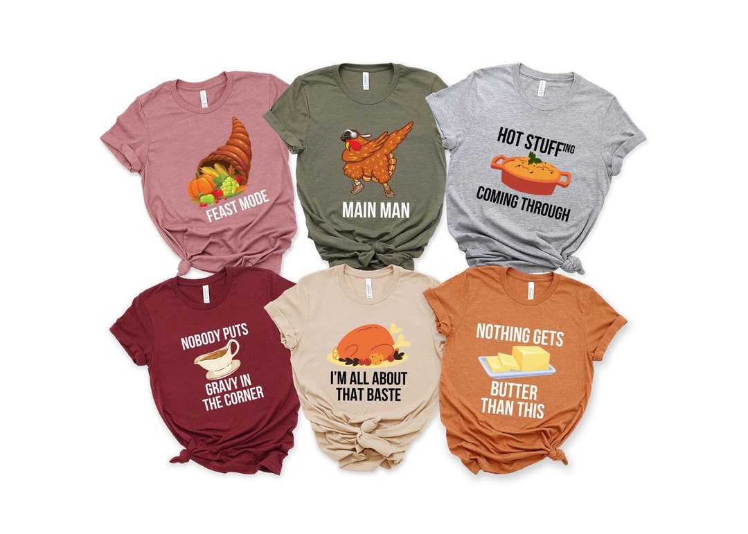 Funny Thanksgiving Shirt,funny Food Pun Shirt,family Thanksgiving Shirts,family Matching Shirt ...