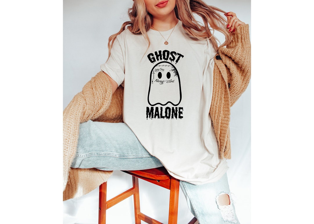 Ghost Malone Shirt,funny Ghost Shirt,funny Halloween Shirt,spooky ...
