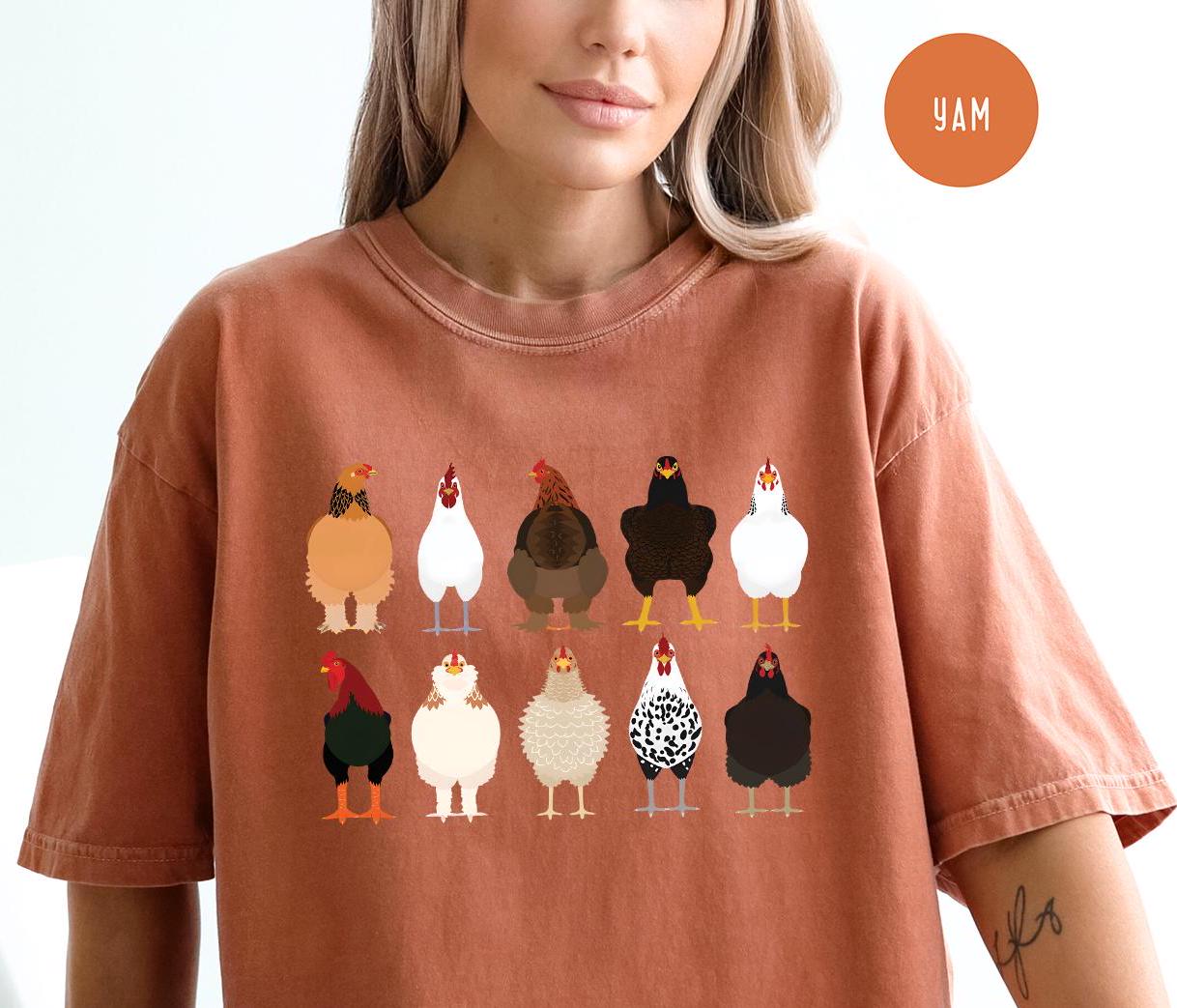 Comfort Colors Chicken Shirt,thanksgiving Shirt,chicken Sweater ...