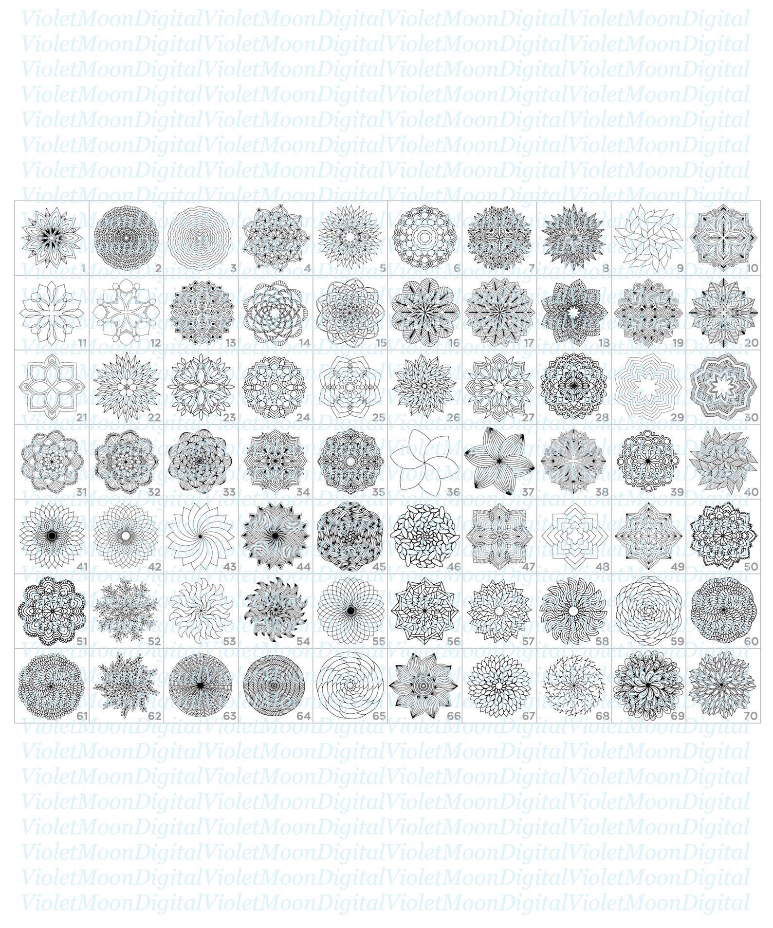 Mandala Png Bundle, Svg Files for Cricut, Png, Mandala Png, Mandala ...