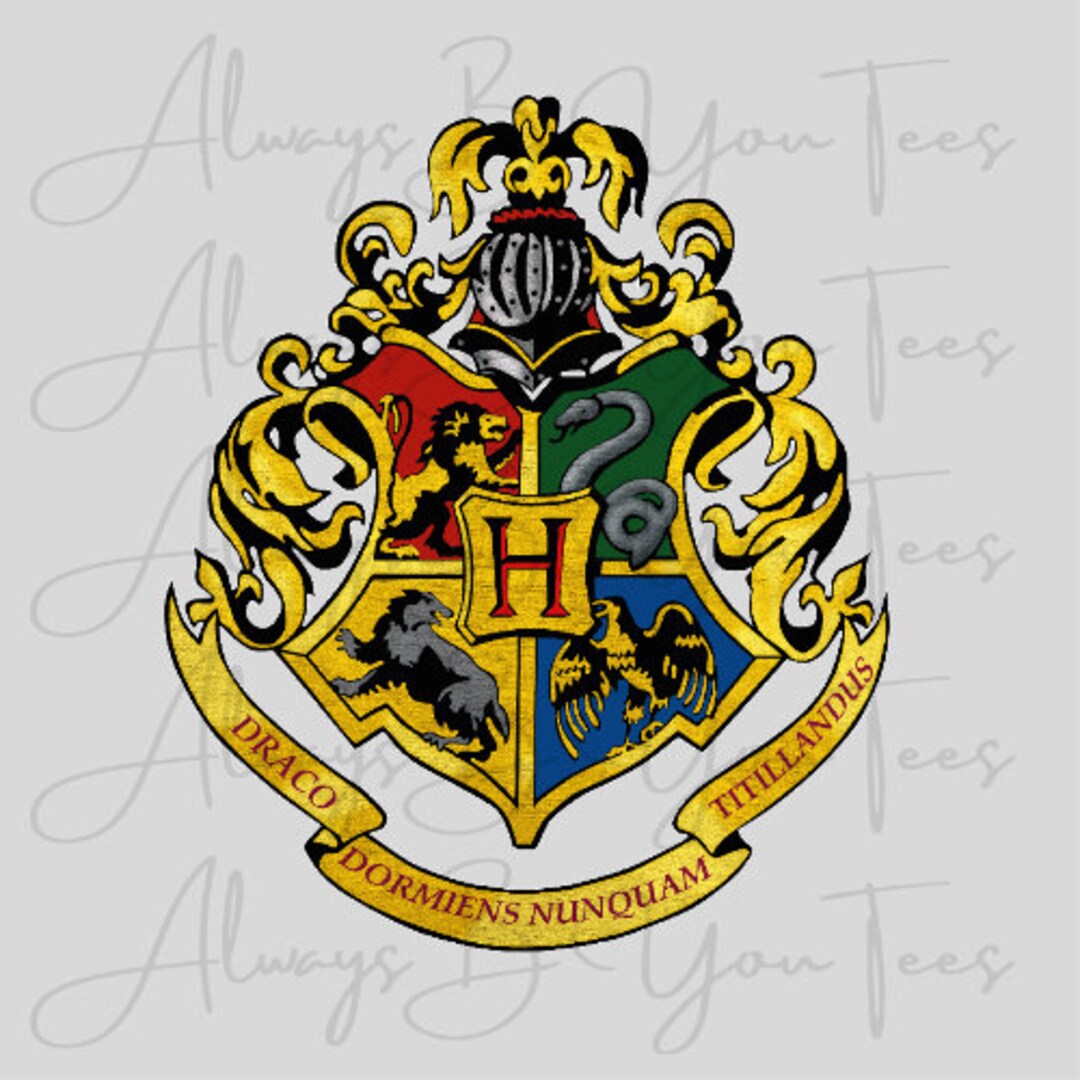 Hogwarts Clads Crest DTF Transfer - Etsy