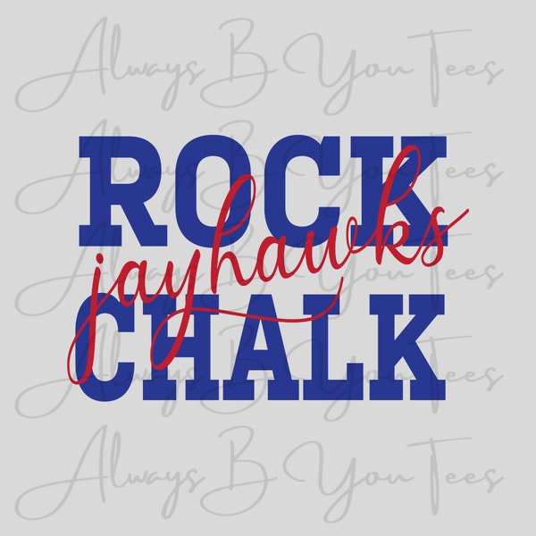 Rock Chalk Jayhawk - Etsy
