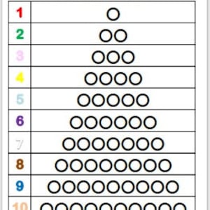 Printable Montessori Color Bead Stair Colors and Numbers - Digital ...