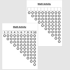 2 Pages of Printable Montessori Math Numbers Activity- Digital Download ...