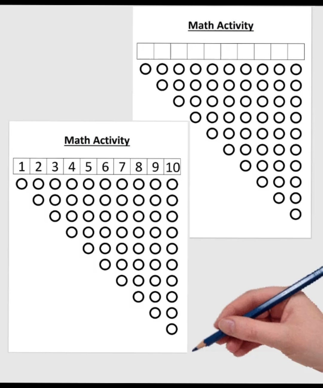2 Pages of Printable Montessori Math Numbers Activity- Digital Download ...