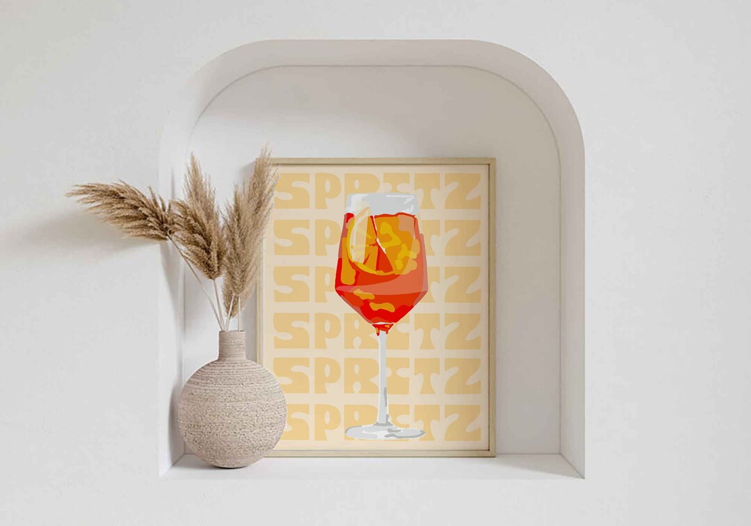 Spritz Wall Art (digital Download) - Cocktail Poster, Cocktail Art ...