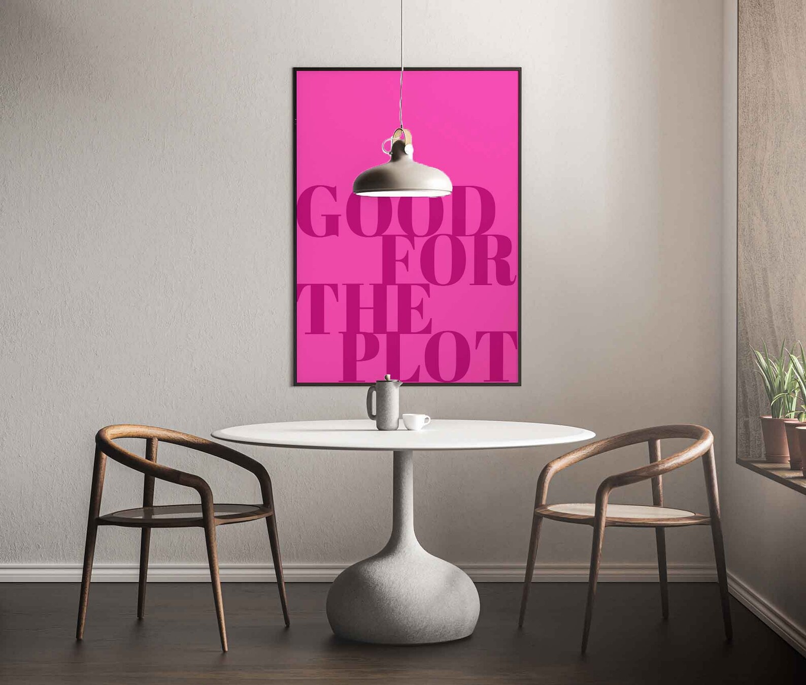 Good for the Plot Wall Art (digital Download) - Pink, Hot Pink - Etsy