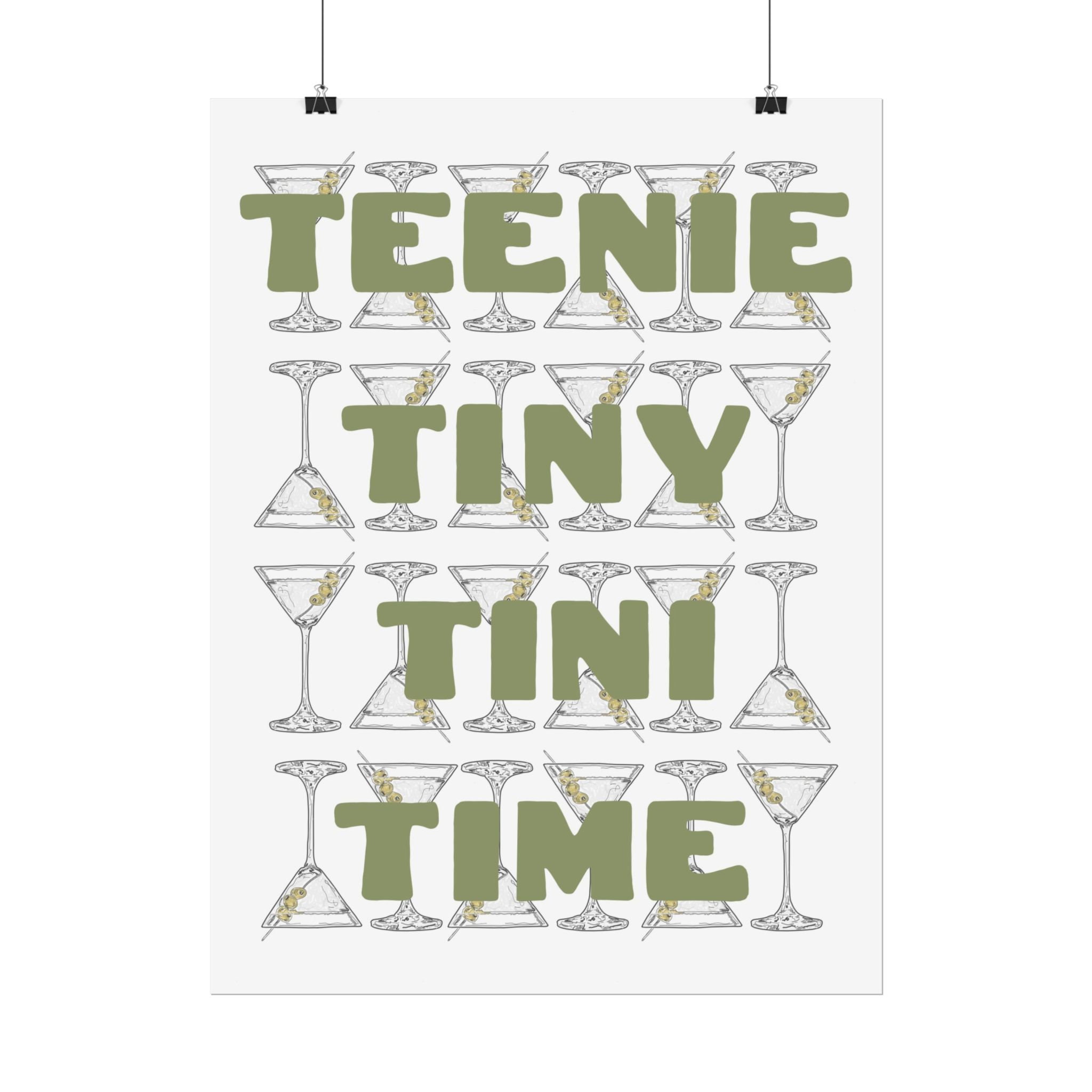 Teenie Tiny Tini Time Wall Art (digital Download) - Etsy