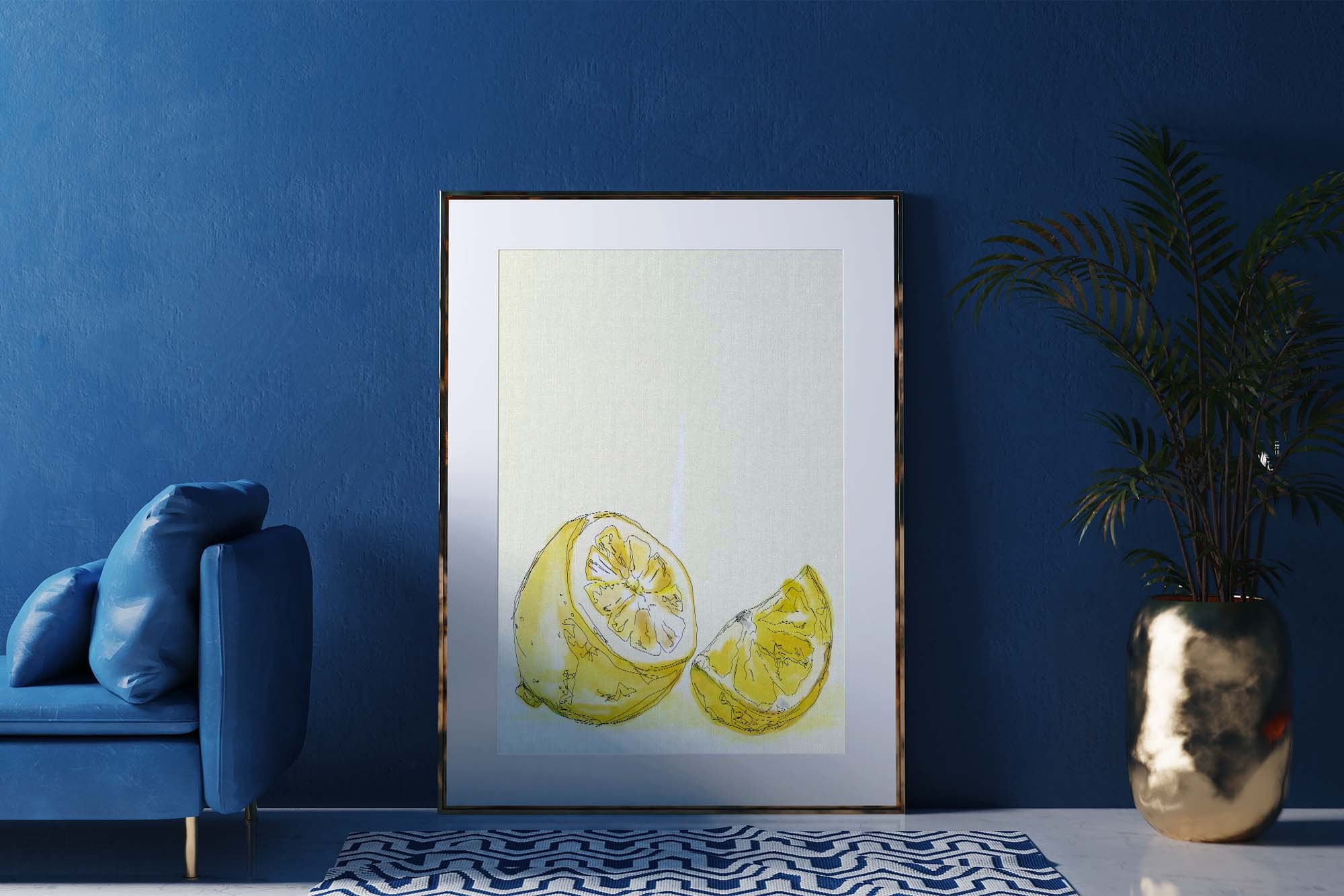 Lemon Art (digital Download) - Yellow - Etsy