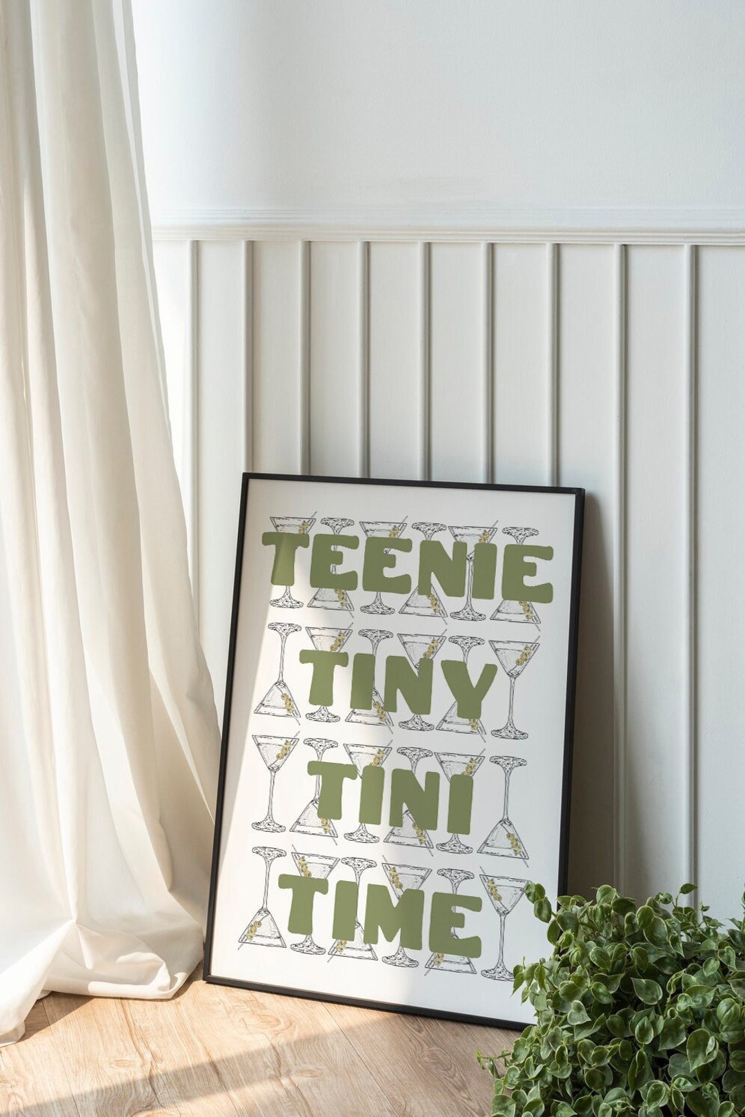 Teenie Tiny Tini Time Wall Art digital Download - Etsy