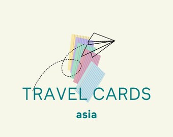 Asia Flash Cards - Etsy