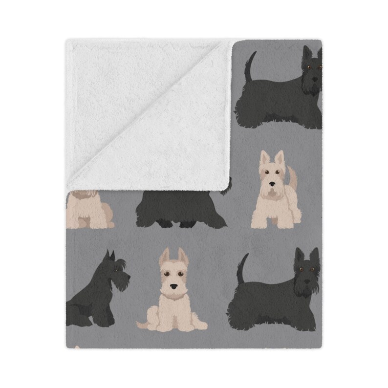 Scottish Terrier Throw Blanket, Scottie Blanket Home Decor, Scotland ...