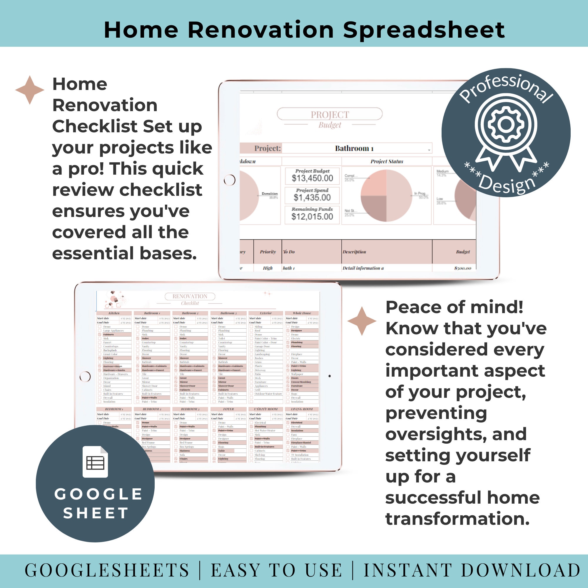 Home Renovation Budget Template Spreadsheet Template Home Improvement ...