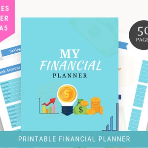 Financial Planner Printable Monthly Budget Trackerpdf 3 Sizes Letter A4 ...