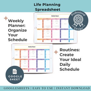 All-in-one Ultimate Life Planner Life Reset Planner Google Sheets ...