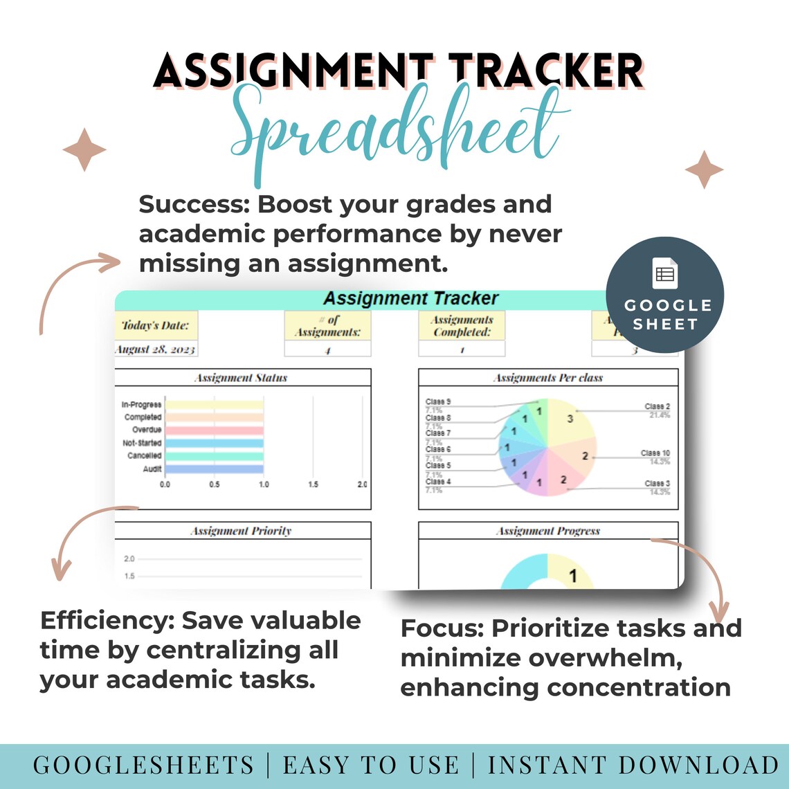 Student Planner Tracker Assignments for Students Students Academic ...