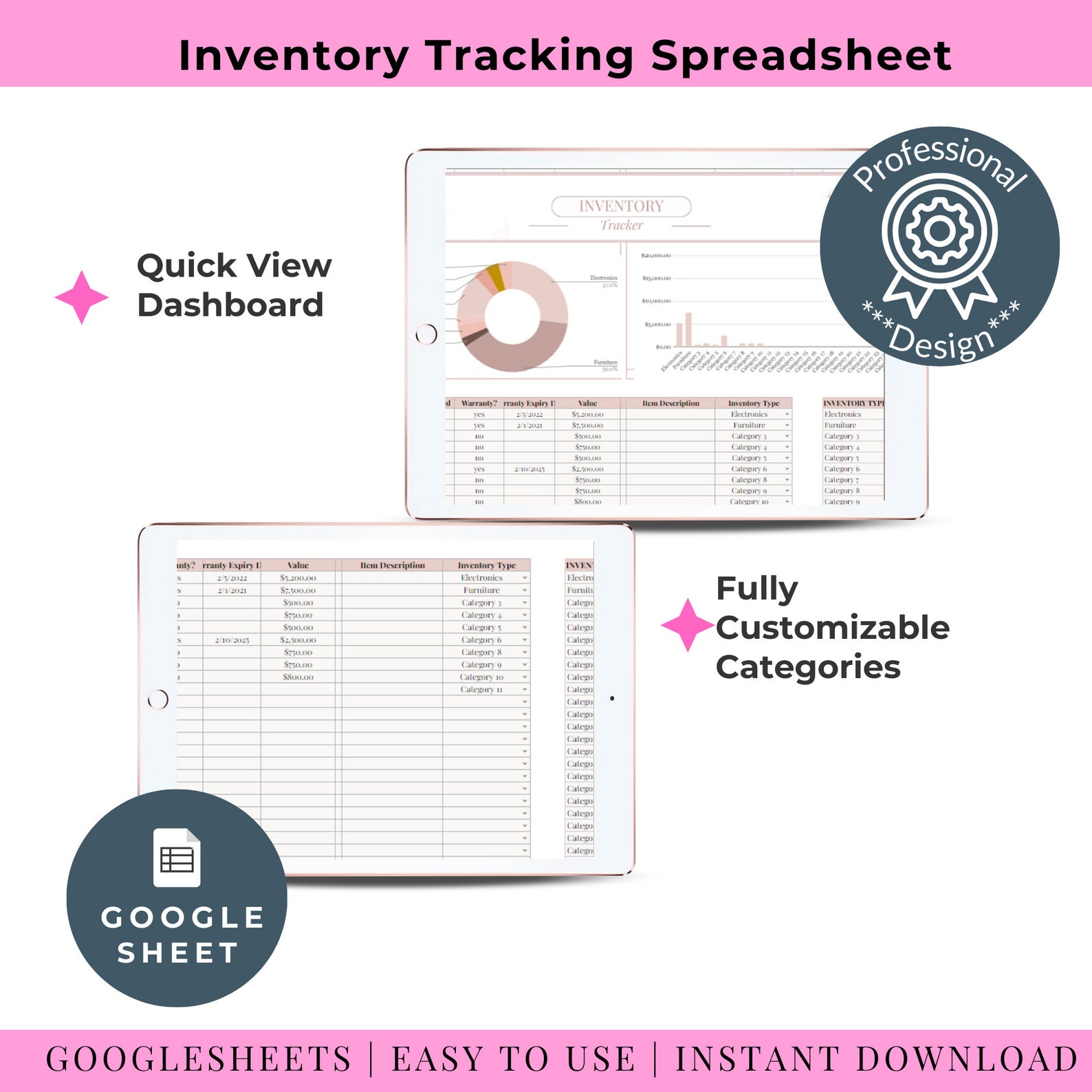 Inventory Tracker Editable Cleaning Supplies Inventory Template Simple ...