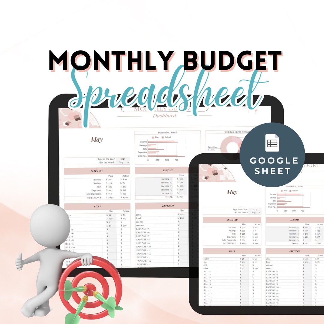 Personal Month Budget Template Simple Monthly Budget Template Google ...
