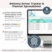 Gig Worker Mileage Tracker Spreadsheet: Delivery Income & Expense Log ...