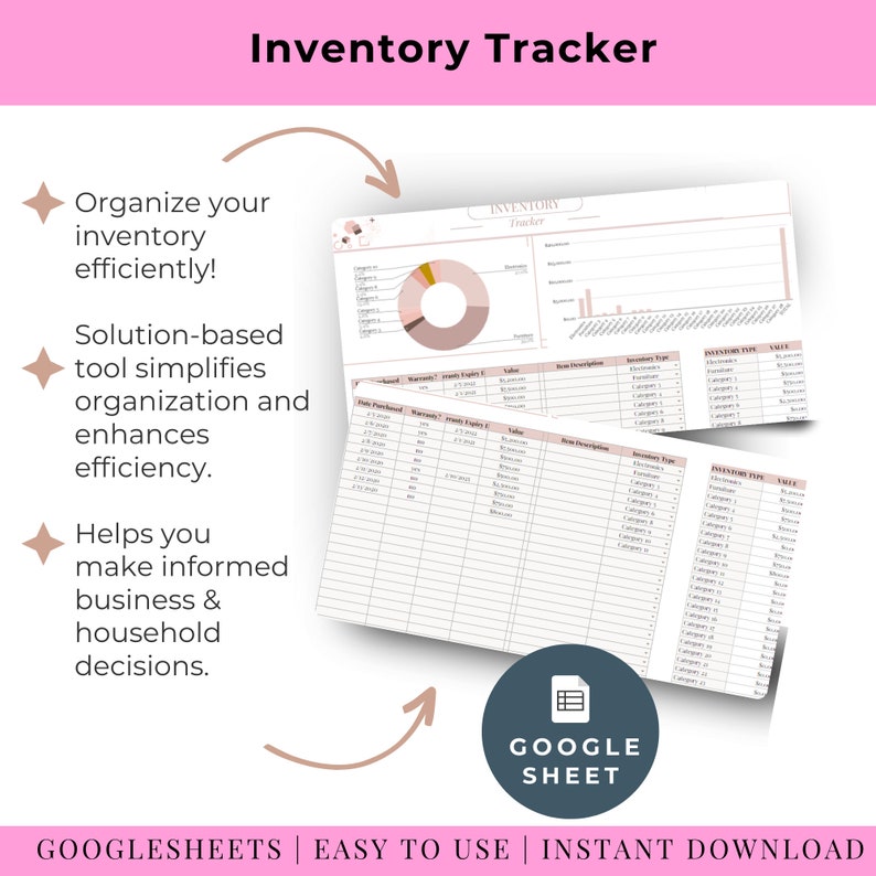 Inventory Tracker Editable Cleaning Supplies Inventory Template Simple ...