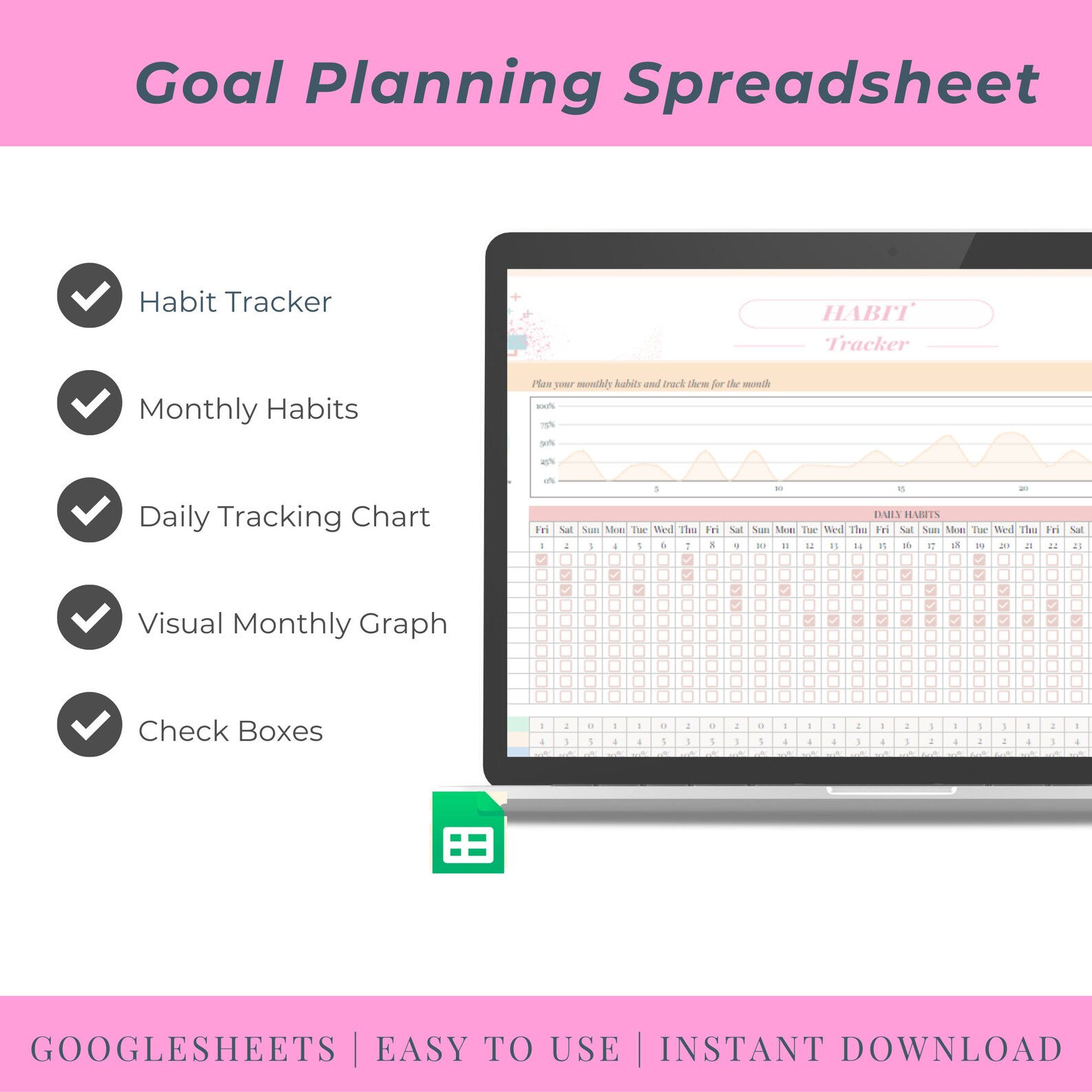 Google Sheets Savings Goal Template Smart Goals Examples Goal Setting ...