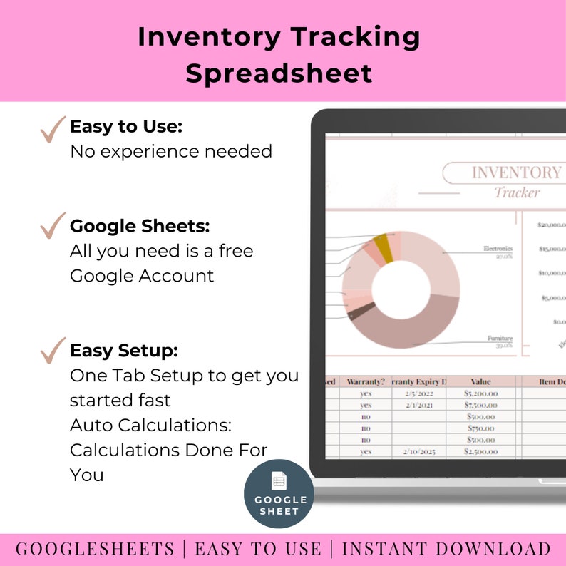 Inventory Tracker Editable Cleaning Supplies Inventory Template Simple ...