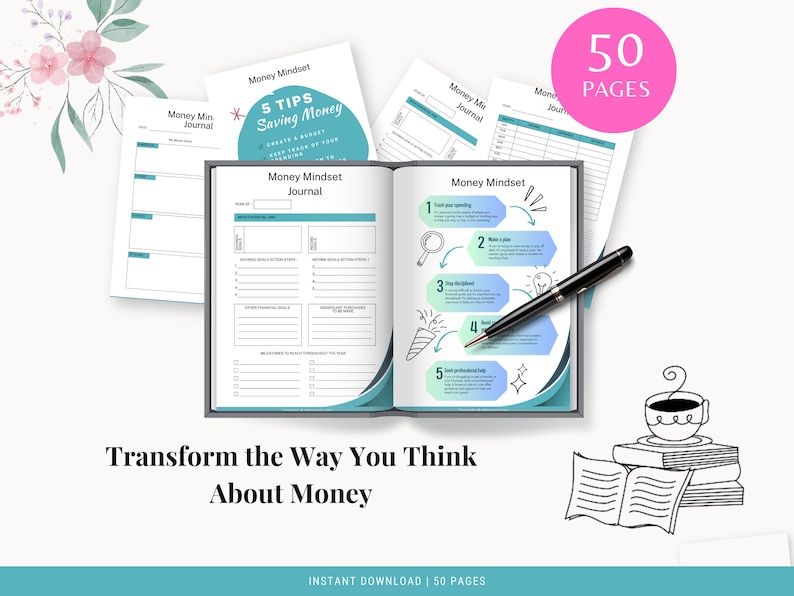 The Money Mindset Journal Printable Financial Abundance Budget ...