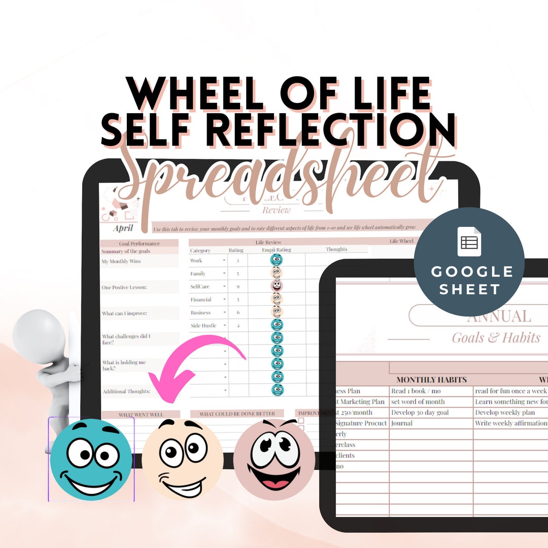 Best Work Life Planner Wheel of Life Assessment Template Google Sheets ...