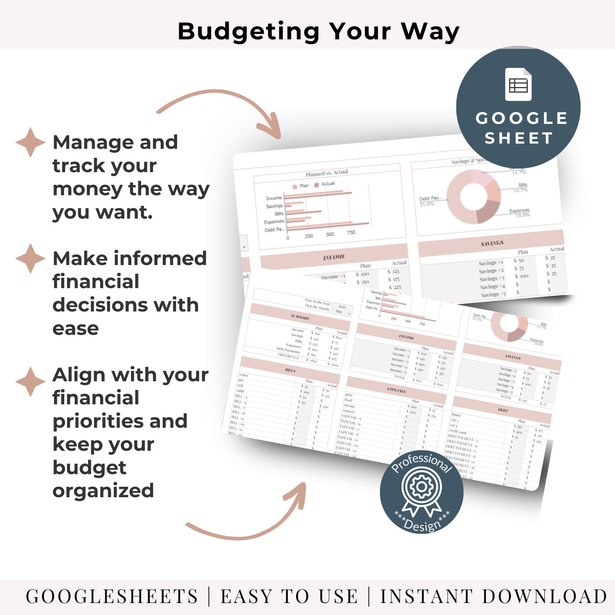 Budget Planner Template Google Docs Google Docs Budget Spreadsheet ...
