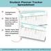 Student Planner Tracker Assignments for Students Students - Etsy