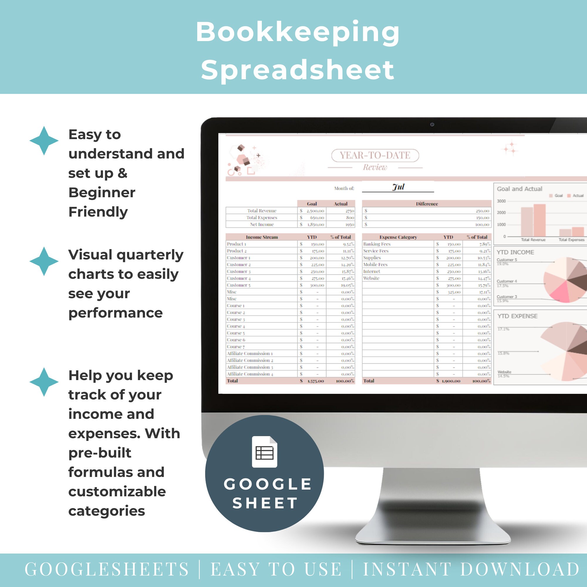 Bookkeeping Tasks Checklist Bookkeeping Checklist Bookkeeping - Etsy