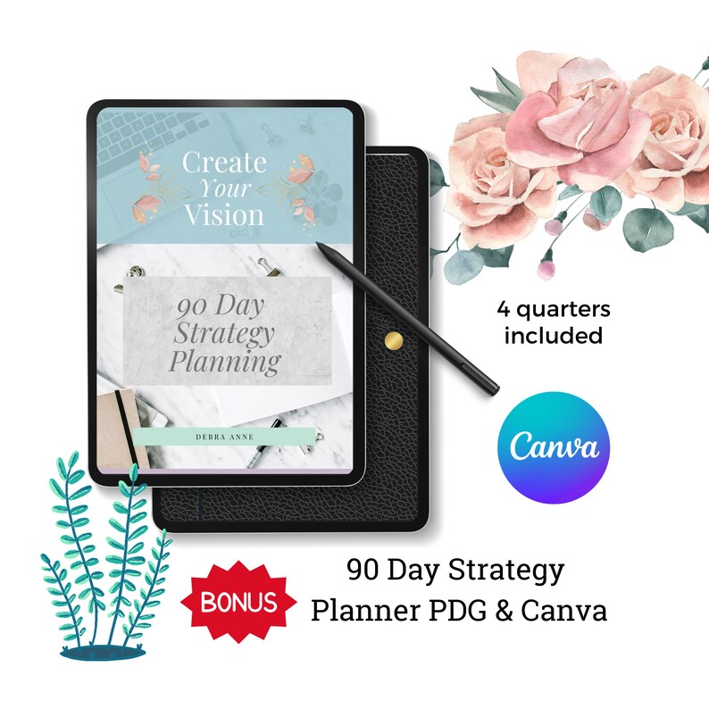 90 Day Goal Strategy Planning Guide With Weekly and Daily Action Plans ...
