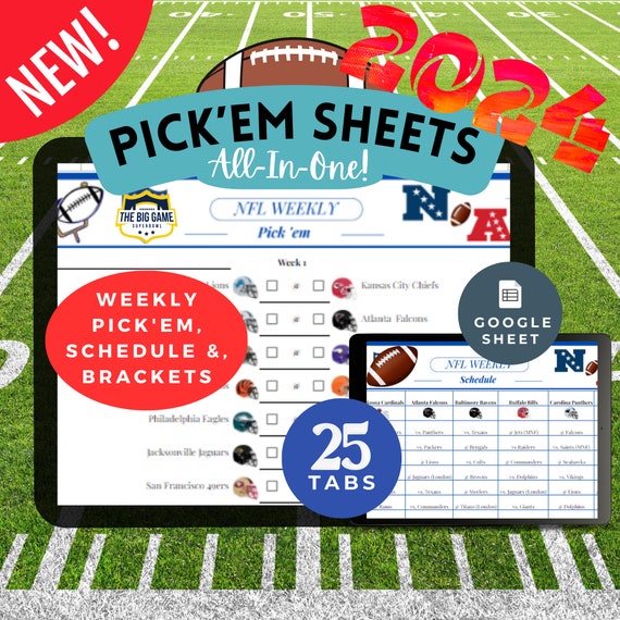 Nfl Pick Sheet