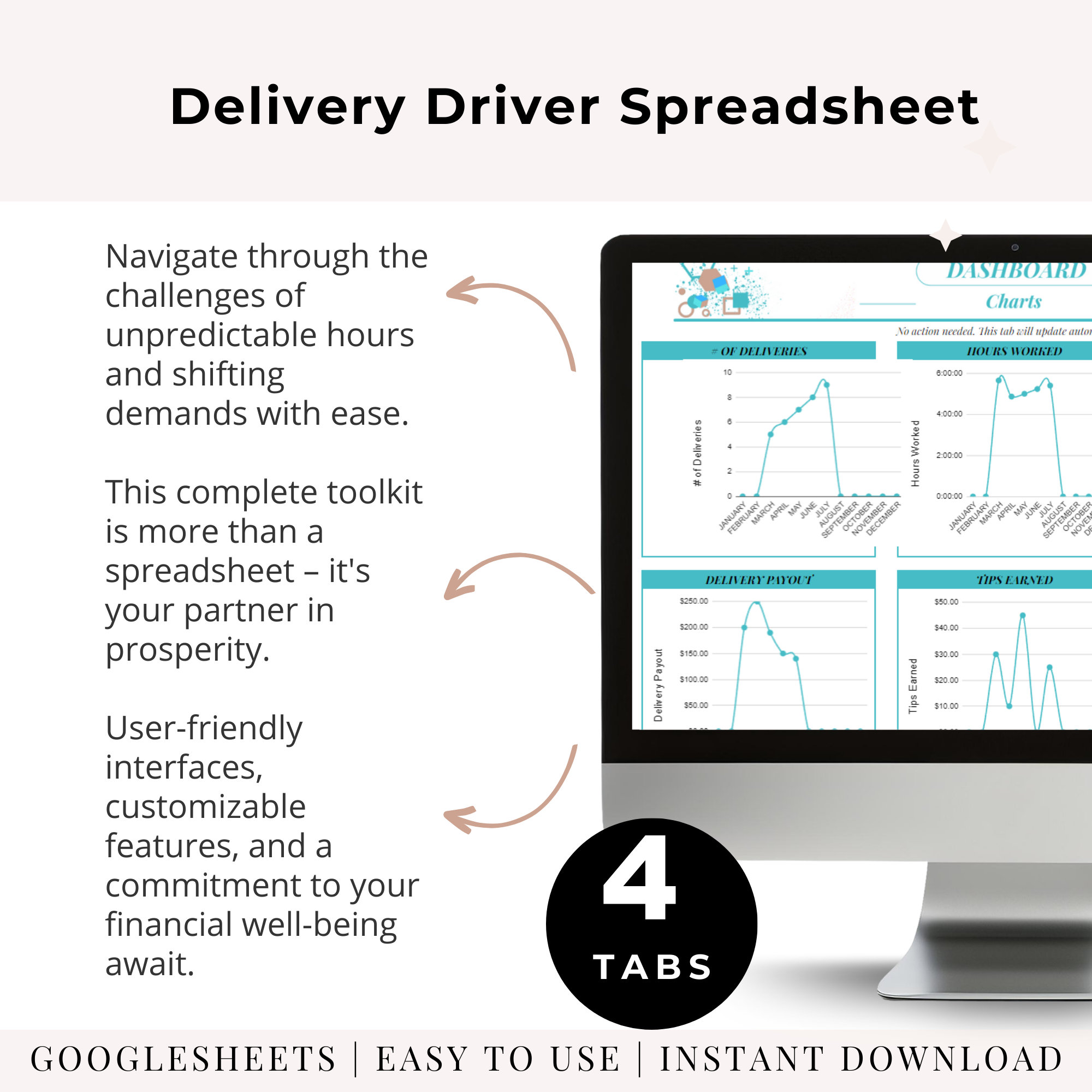 Food Grocery Delivery Drivers Income Tracker Planner Log Best Mileage ...